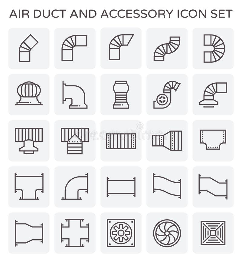 Air duct icon stock vector. Illustration of ductwork - 108572855