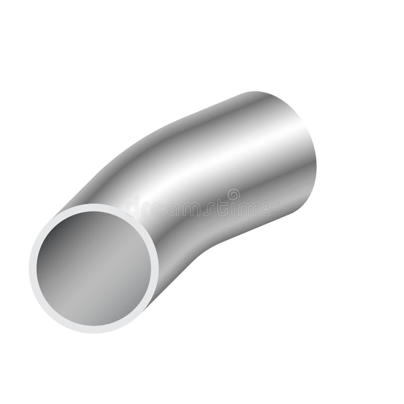 Air duct pipe stock vector. Illustration of aluminium - 181619177