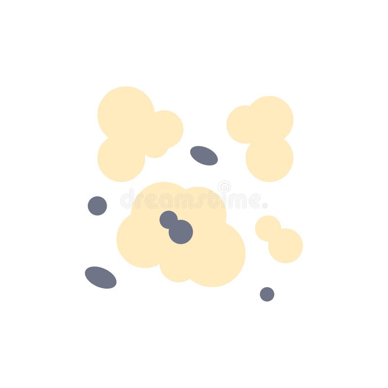 Air, Dust, Environment, Pollution Flat Color Icon. Vector Icon Banner ...