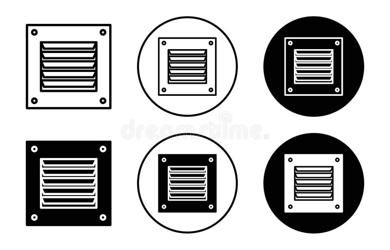 Air exhauster icon stock vector. Illustration of wall - 325373668