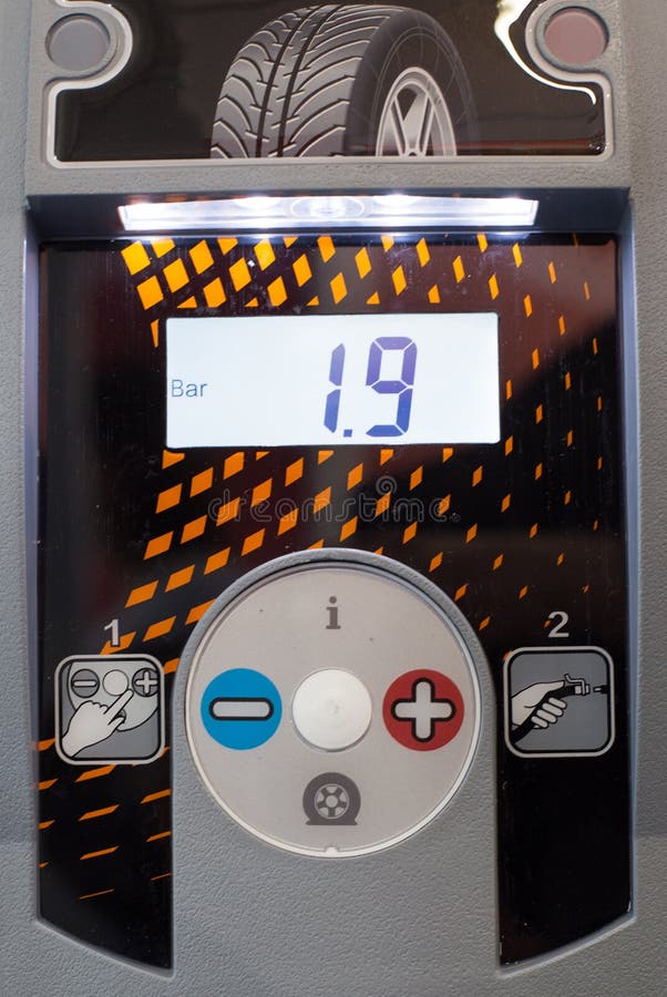 Air Filling Device for Tires Stock Image - Image of cool, barometer ...