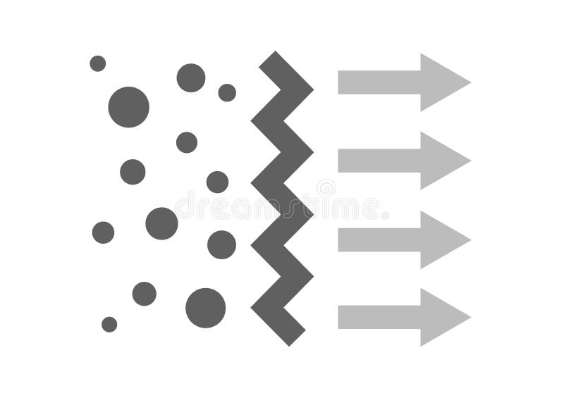 Air Filter with Bacteria and Dust Vector Icon / Pm 2.5 Stock Vector ...