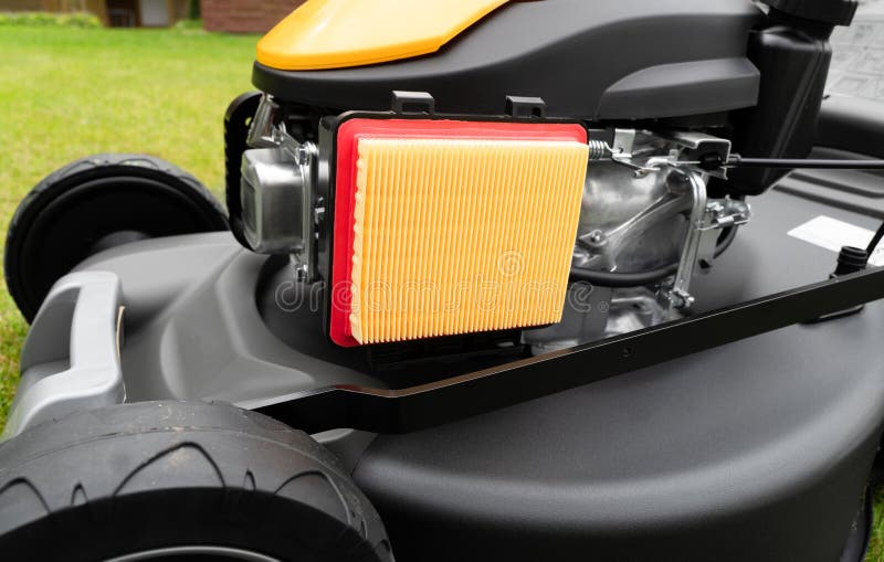 Air filter for lawn mowers stock image. Image of care - 281899173