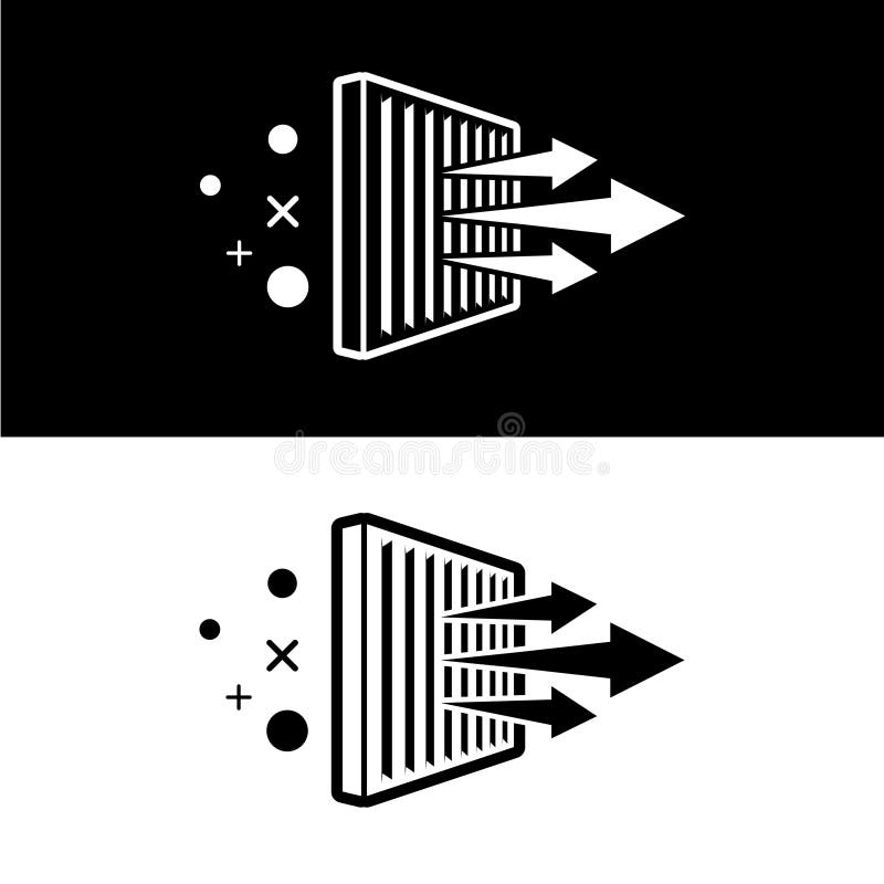 Air Filter Icon. Solid Particle Filter. Air Filtration Effect. Clean ...