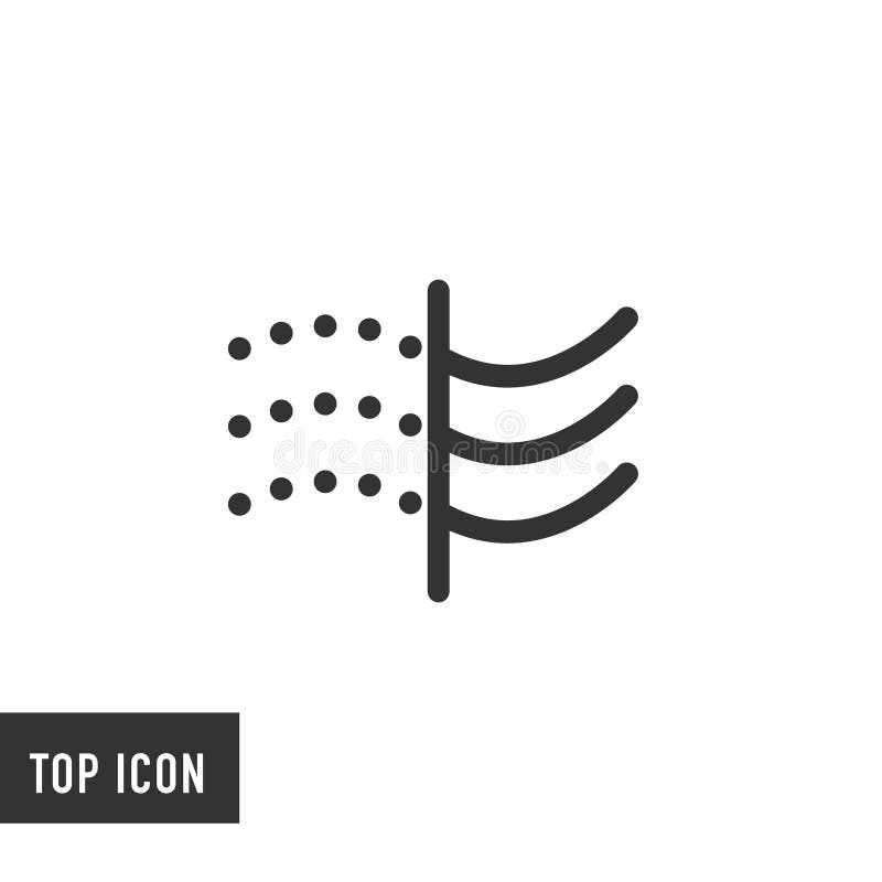 Air filter icon. Vector stock vector. Illustration of sterilization ...