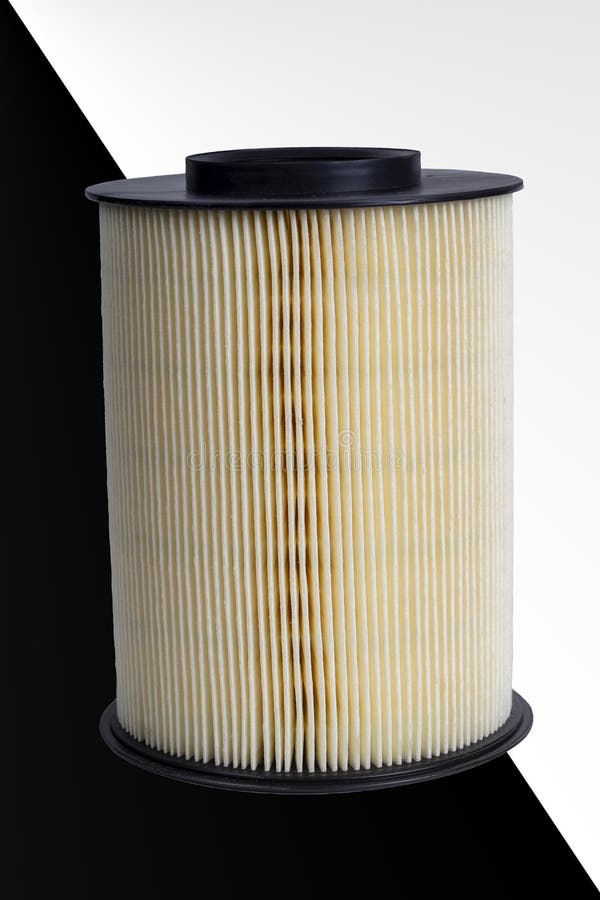 Air Filter Made of Paper. the Filter Element is Used in a Car. Close-up ...