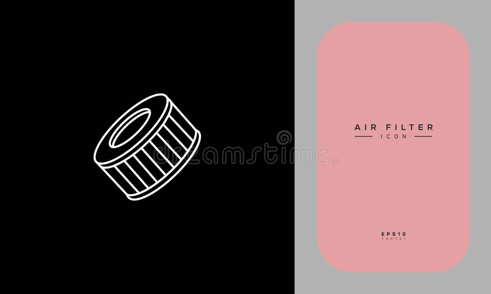 Air filter Vector Icon stock vector. Illustration of repair - 189187108