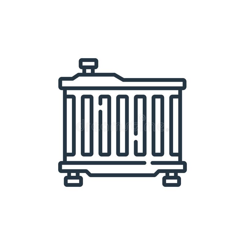 Filter Vector Icon Isolated on White Background. Outline, Thin Line ...