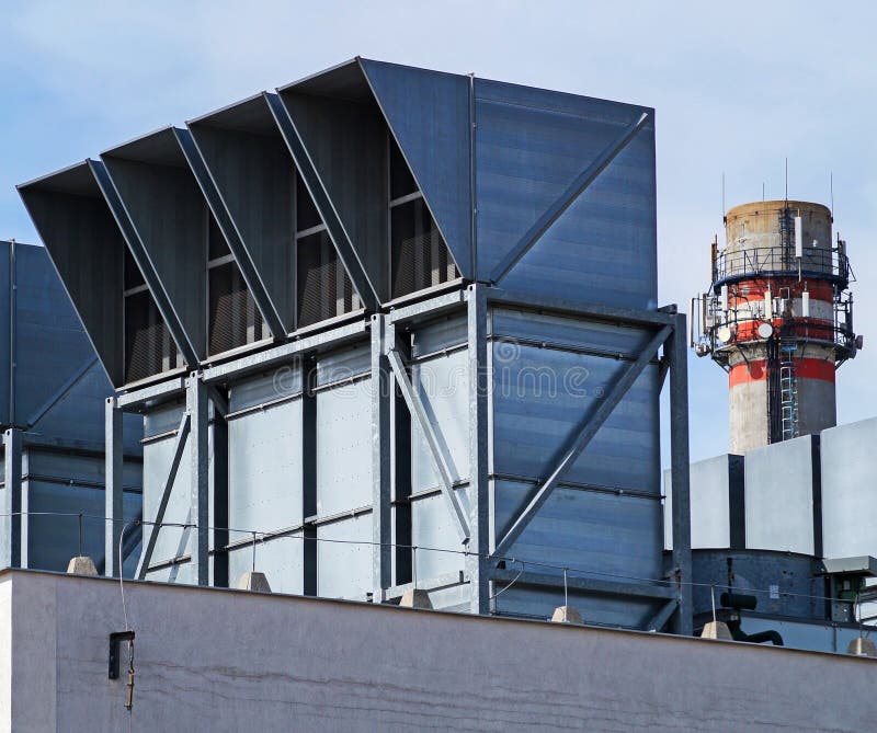 Air Filters of the Power Station Stock Image - Image of power, station ...