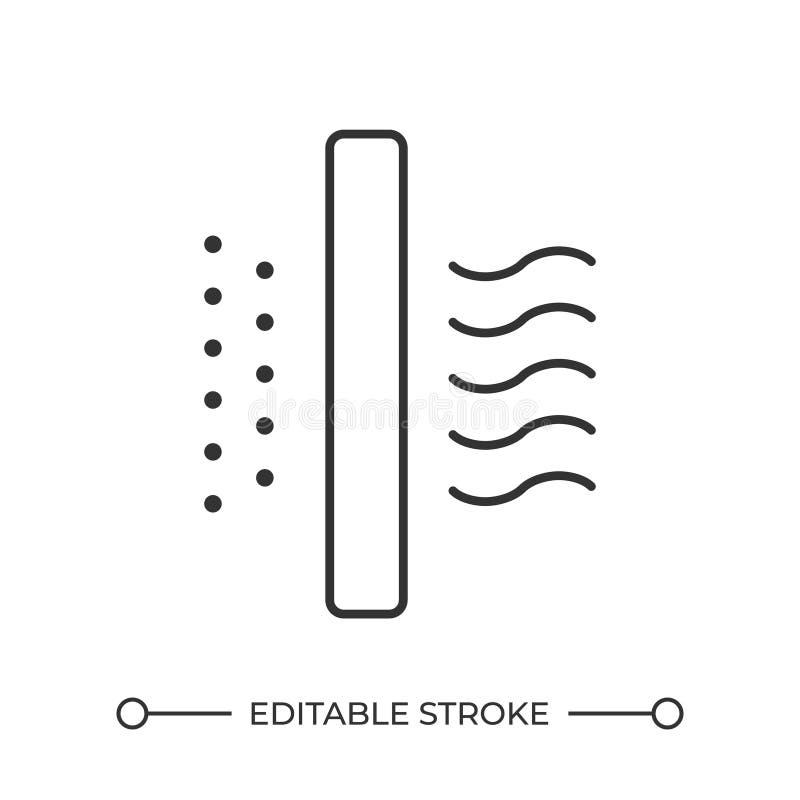 Air Filtration Process Linear Icon Stock Illustration - Illustration of ...