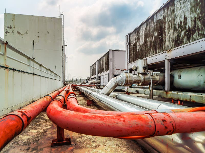 Air, Fire and Water Tube System Stock Photo - Image of conditioner ...