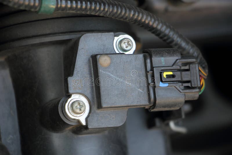Air Flow Sensor Inside a Car Stock Photo - Image of engine, sensor ...