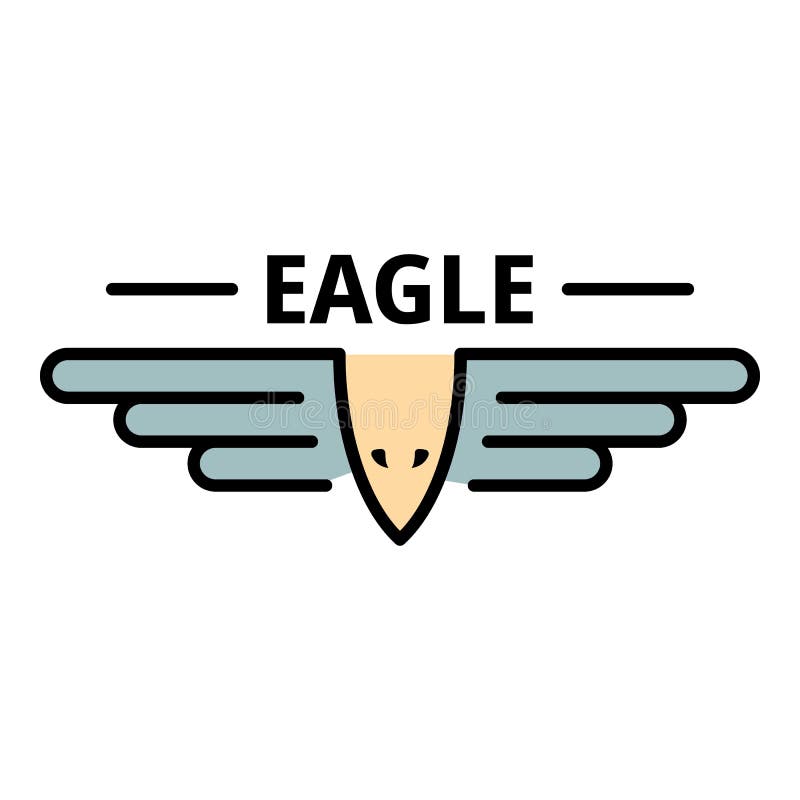 Air Force Eagle Logo, Outline Style Stock Vector - Illustration of hawk ...