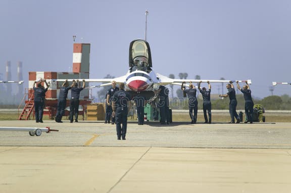 Air Force ground crew editorial image. Image of point - 27070670