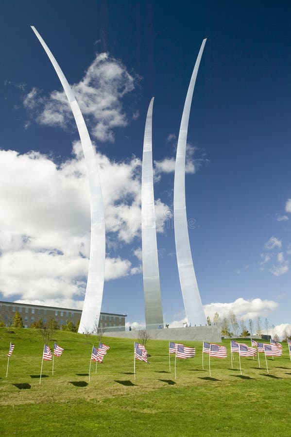Air Force Memorial stock image. Image of flag, scenes - 26891961