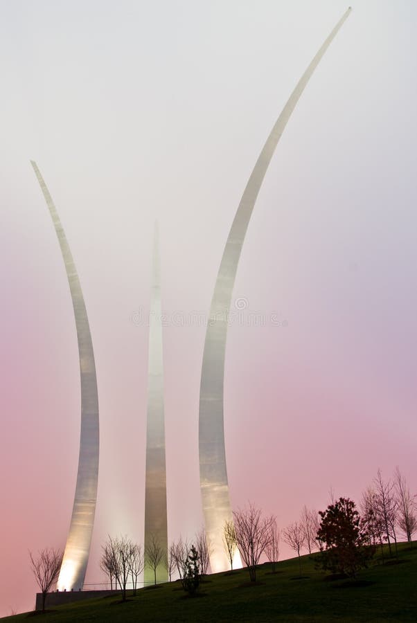 Air Force Memorial at Night Editorial Photography - Image of force ...