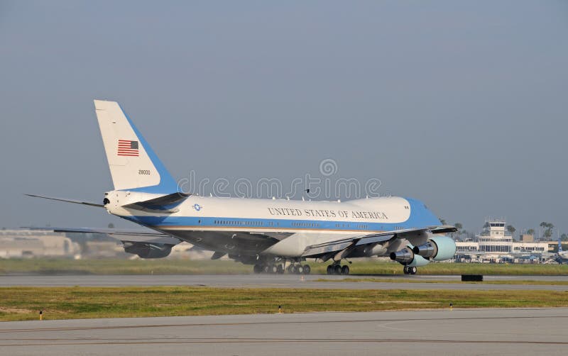 Air Force One Boeing 707 editorial stock photo. Image of california ...