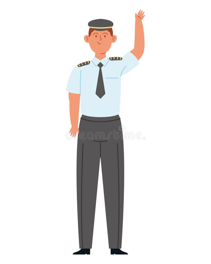 Air force pilot character stock illustration. Illustration of suit ...