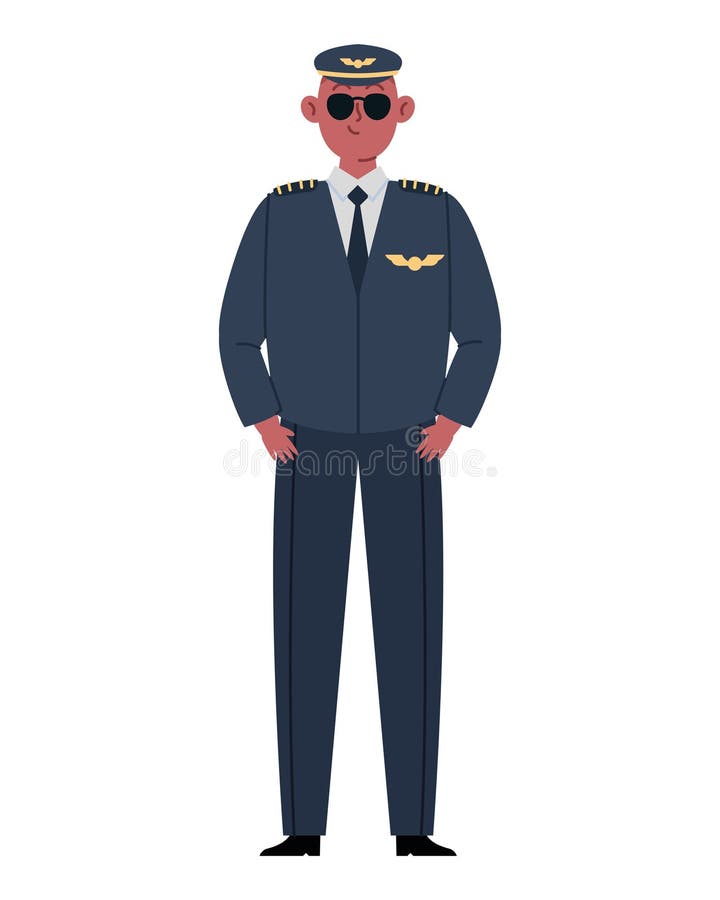 Air Force Pilot Professional Stock Illustration - Illustration of pilot ...