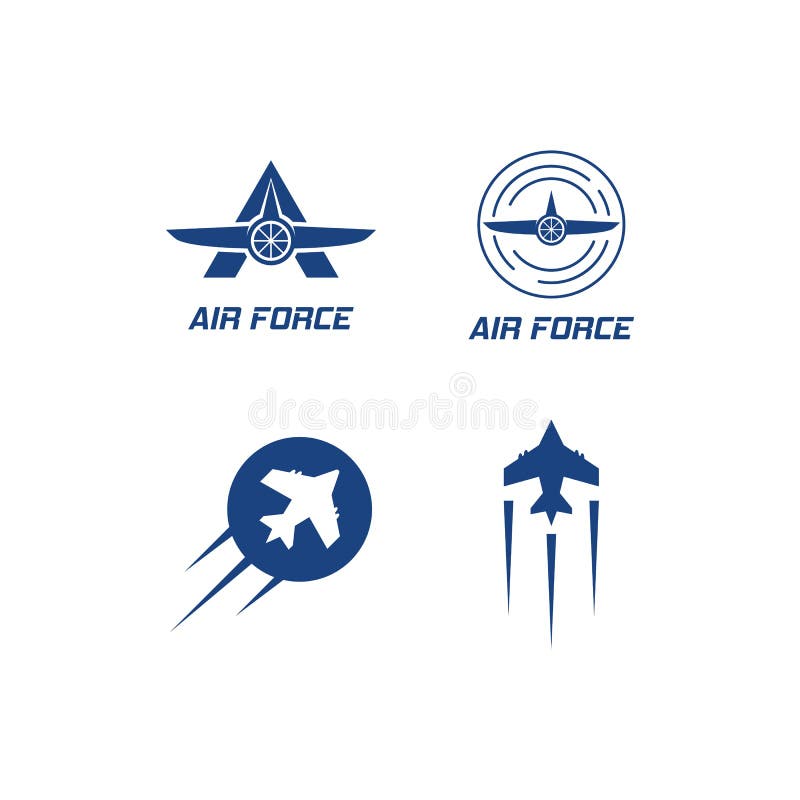 Air force plane stock vector. Illustration of emblem - 220743720