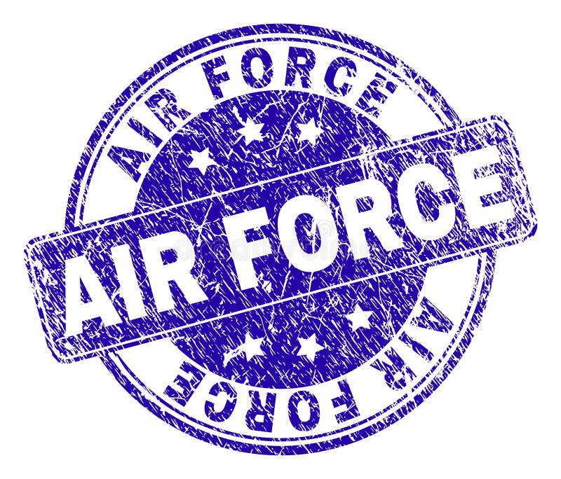 Grunge Textured AIR FORCE Stamp Seal Stock Vector - Illustration of ...