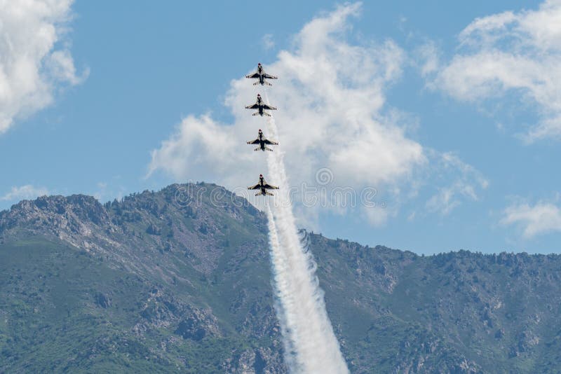 Air Force Thunderbirds Demonstration Team Performance at Hill Air Force ...