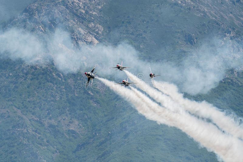 Air Force Thunderbirds Demonstration Team Performance at Hill Air Force ...
