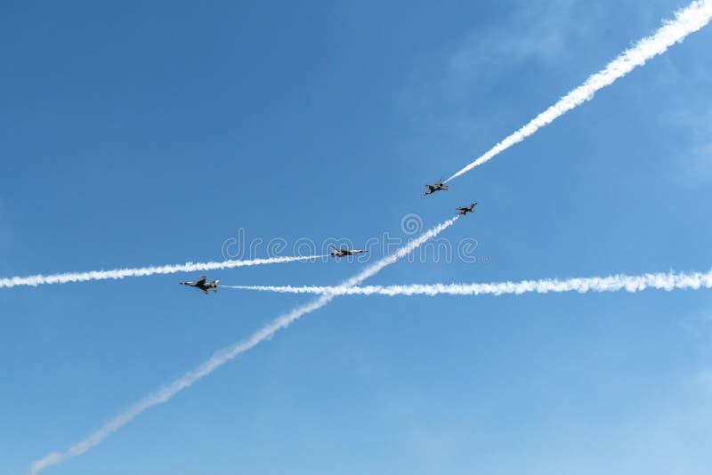 Air Force Thunderbirds Demonstration Team Performance at Hill Air Force ...