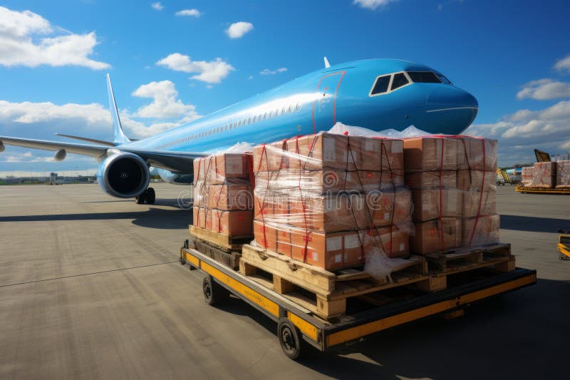 Air Freight Forwarding Industry. Beautiful Illustration Picture Stock ...