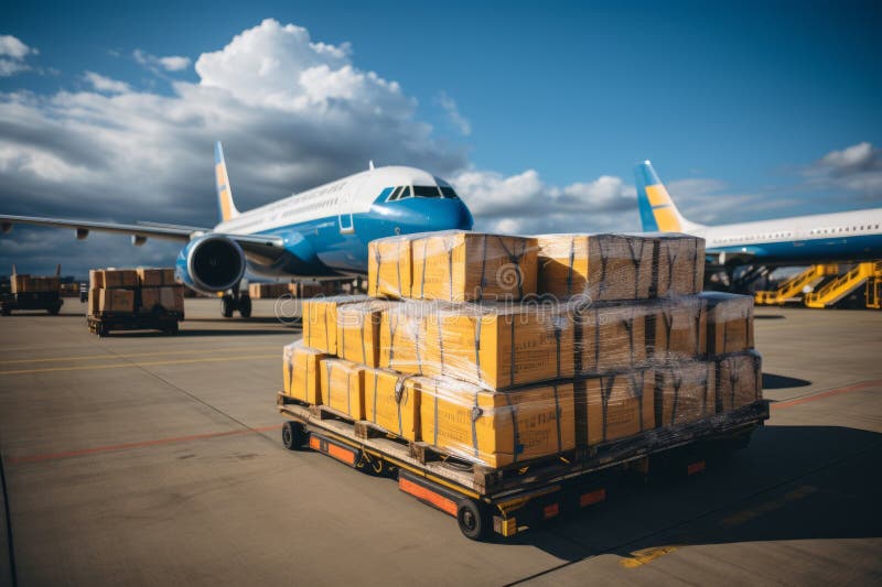 Air Freight Forwarding Industry. Beautiful Illustration Picture Stock ...