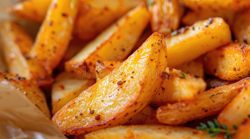 Air Fryer Machine Cooking Potato Fried Stock Illustration ...