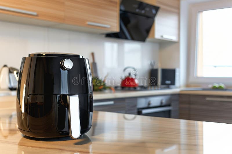 Air Fryer in Modern Kitchen Stock Image - Image of energyefficient ...