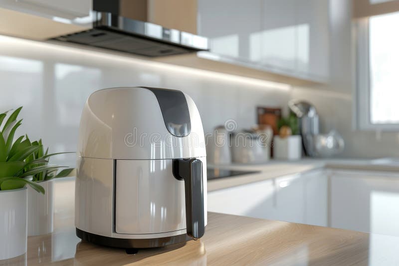 Air Fryer in Modern Kitchen Stock Image - Image of minimalist, culinary ...