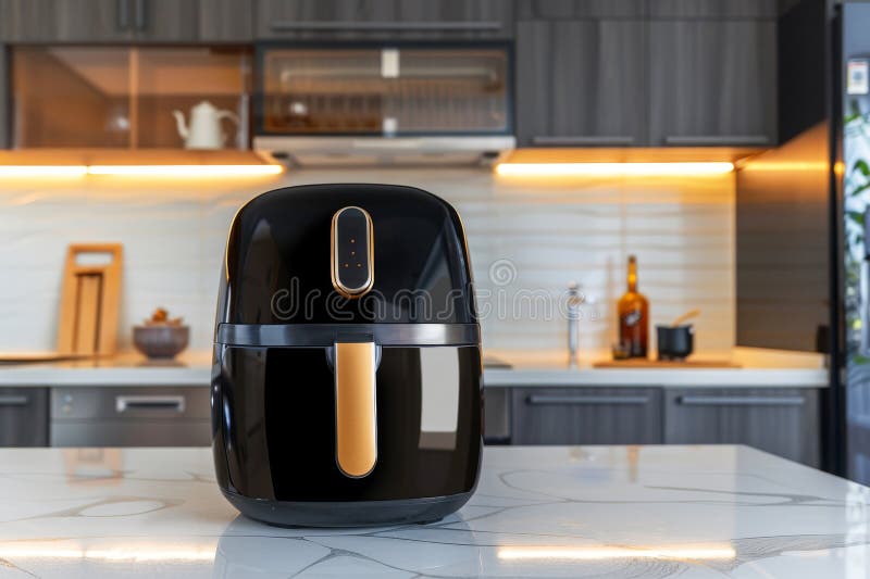 Air Fryer in Modern Kitchen Stock Photo - Image of interior, nutrition ...