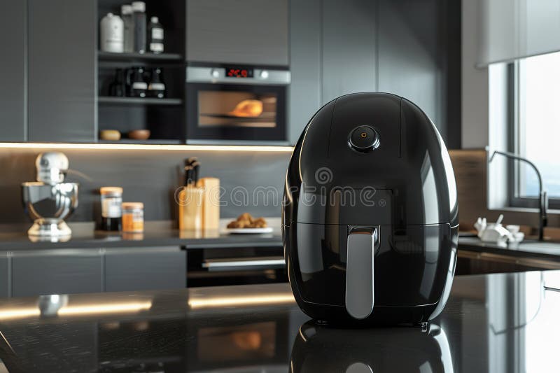 Air Fryer in Modern Kitchen Setting for Home Cooking Stock Photo ...