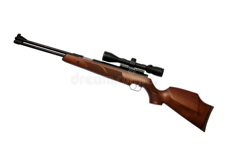 Air gun isolated stock image. Image of weapon, spring - 16536881
