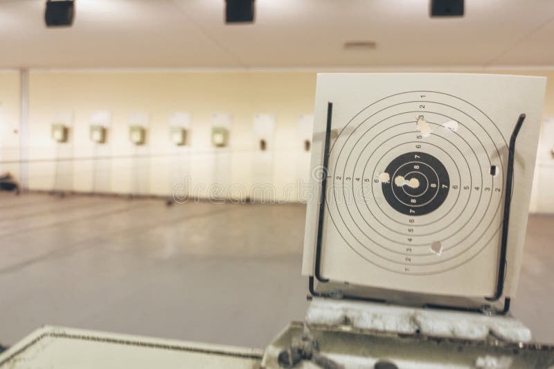 Air Gun Shooting Range, Practice Shooting Stock Image - Image of shot ...