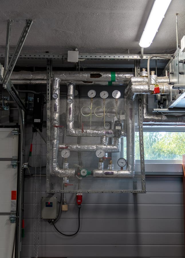 Air Heating System for Industrial Premises, New Technologies. Pressure ...