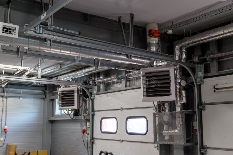 Air Heating System for Industrial Premises, New Technologies. Pressure ...