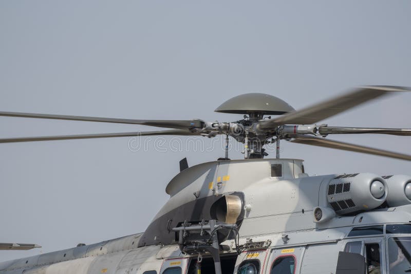 Air helicopter h225m stock image. Image of texture, wallpaper - 140792173