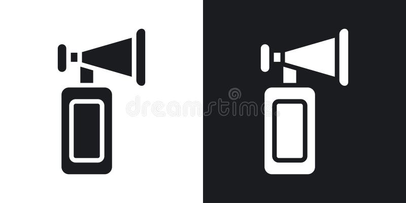 Air horn icon vector stock vector. Illustration of instrument - 348261727