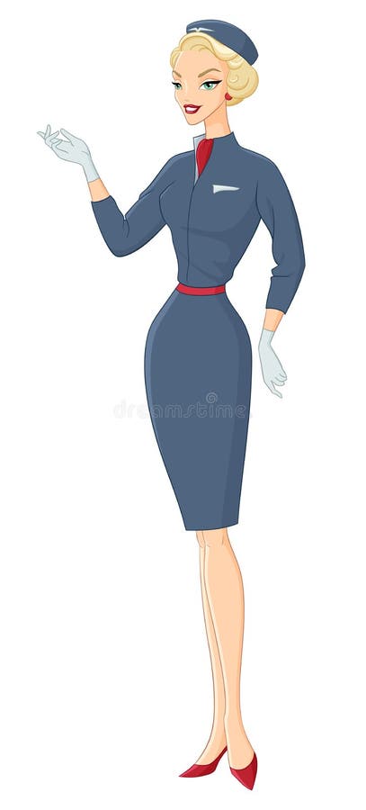 Air Hostess Stock Illustrations – 3,077 Air Hostess Stock Illustrations ...