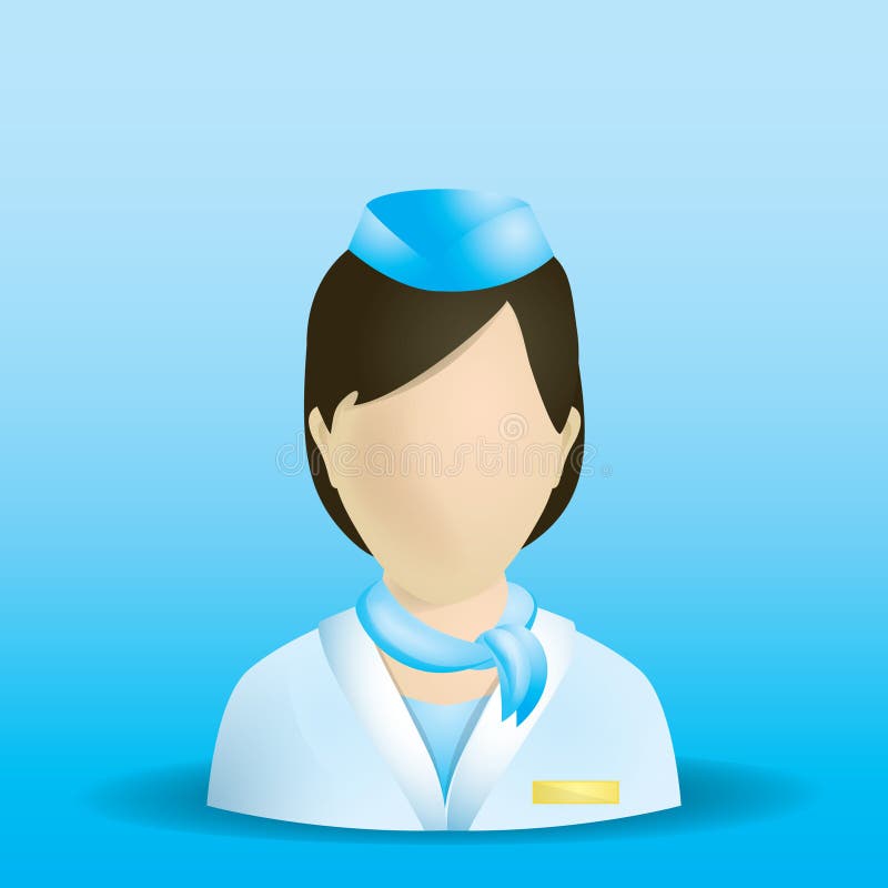 Air Hostess. Vector Illustration Decorative Design Stock Vector ...