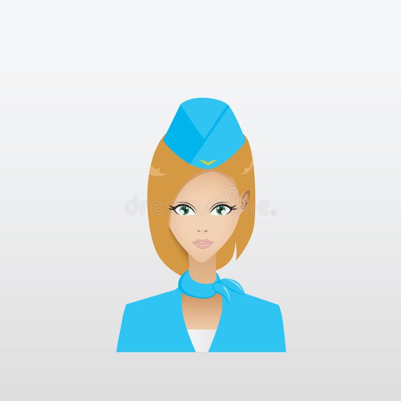 Air Hostess. Vector Illustration Decorative Design Stock Vector ...