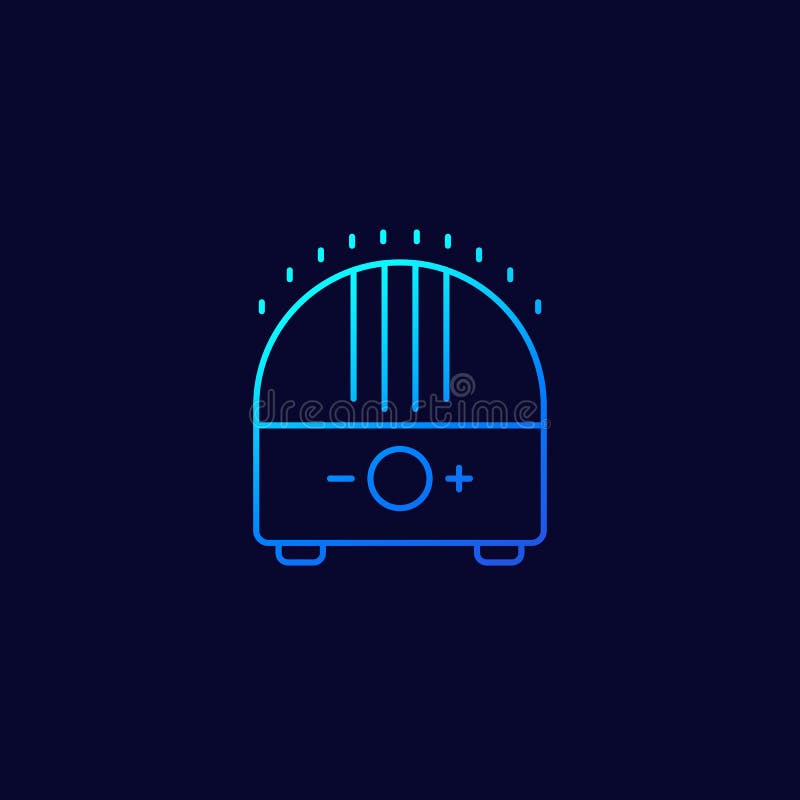 Humidifier Vector Icon on White Background. Flat Vector Humidifier Icon ...