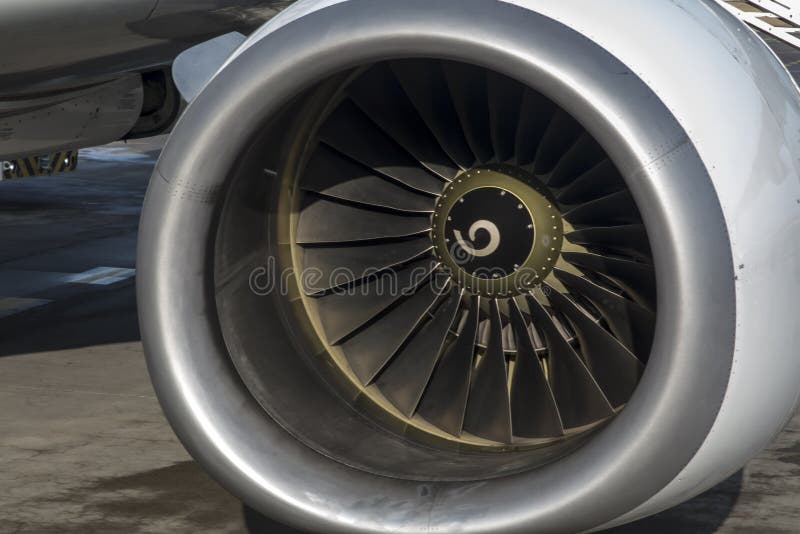 The Air Inlet To the Aircraft Engine Stock Photo - Image of aviation ...