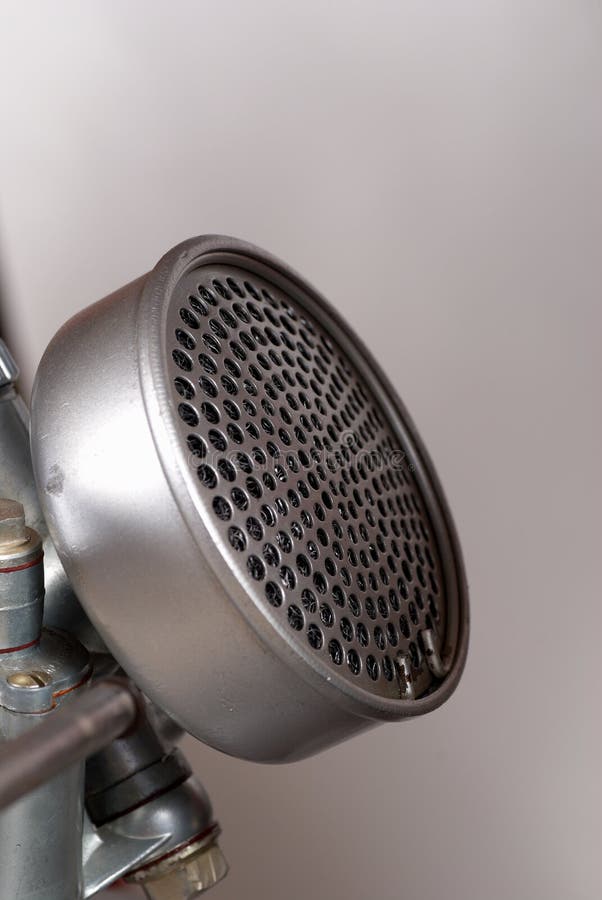 Air intake stock image. Image of intake, round, chrome - 14537379