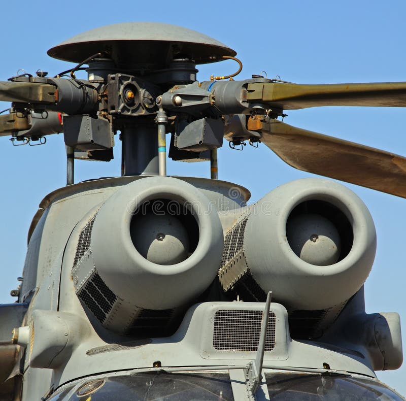 Air Intakes on Puma Helicopter. Stock Image - Image of gray, intake ...
