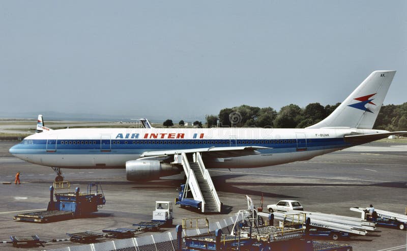A Air Inter A300 after Loading and Ready for Departure Editorial Image ...