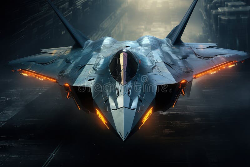 Air Jet Fighter. Generative AI Stock Illustration - Illustration of ...